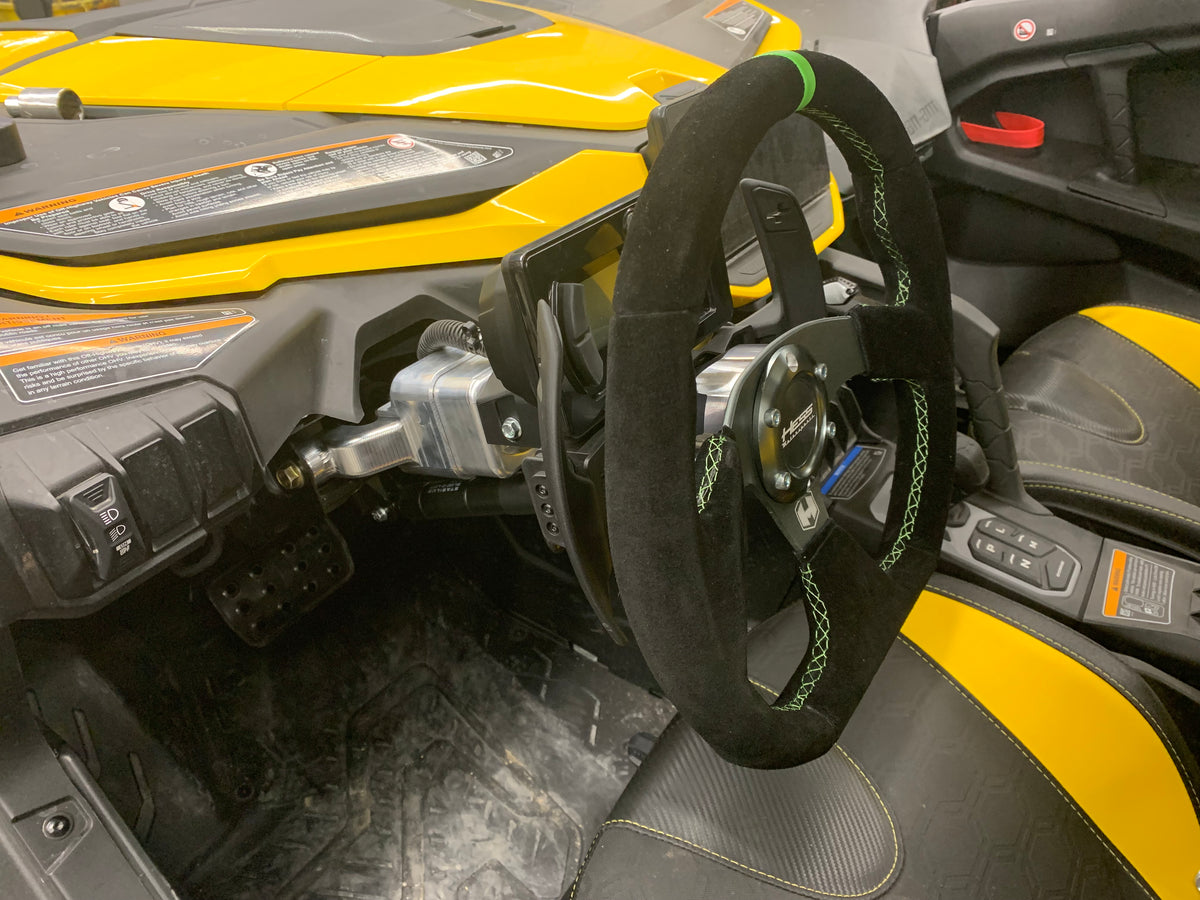 Can-Am Maverick R 1.5:1 Steering Quickener - Stock Steering Wheel– Hess ...